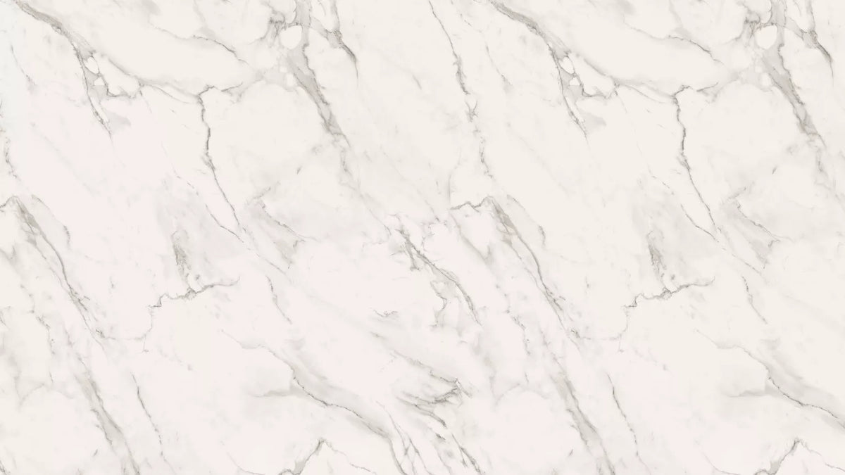 EGGER Crystal Marble Worktop – Square Edge, White Marble Effect – Aspin ...
