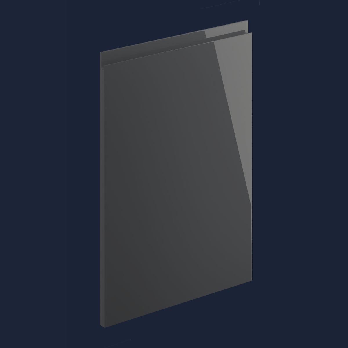 Levana Anthracite Gloss Kitchen Doors | High-Gloss Handleless Kitchen ...