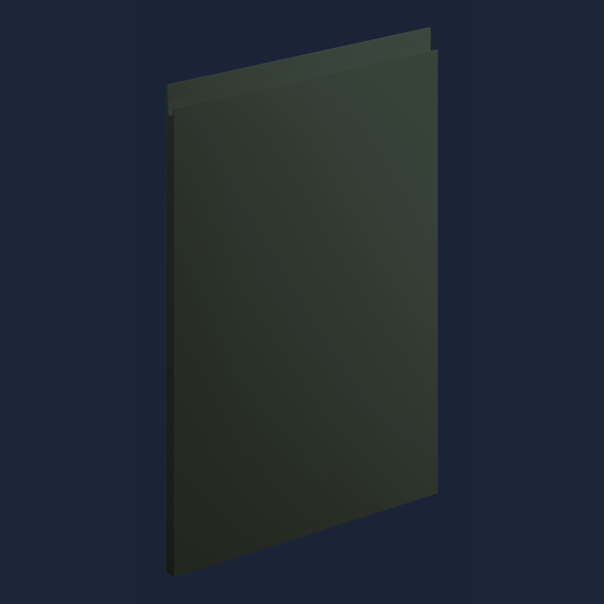 Levana Fir Green Matt Kitchen Doors | Deep Green Handleless Matt ...