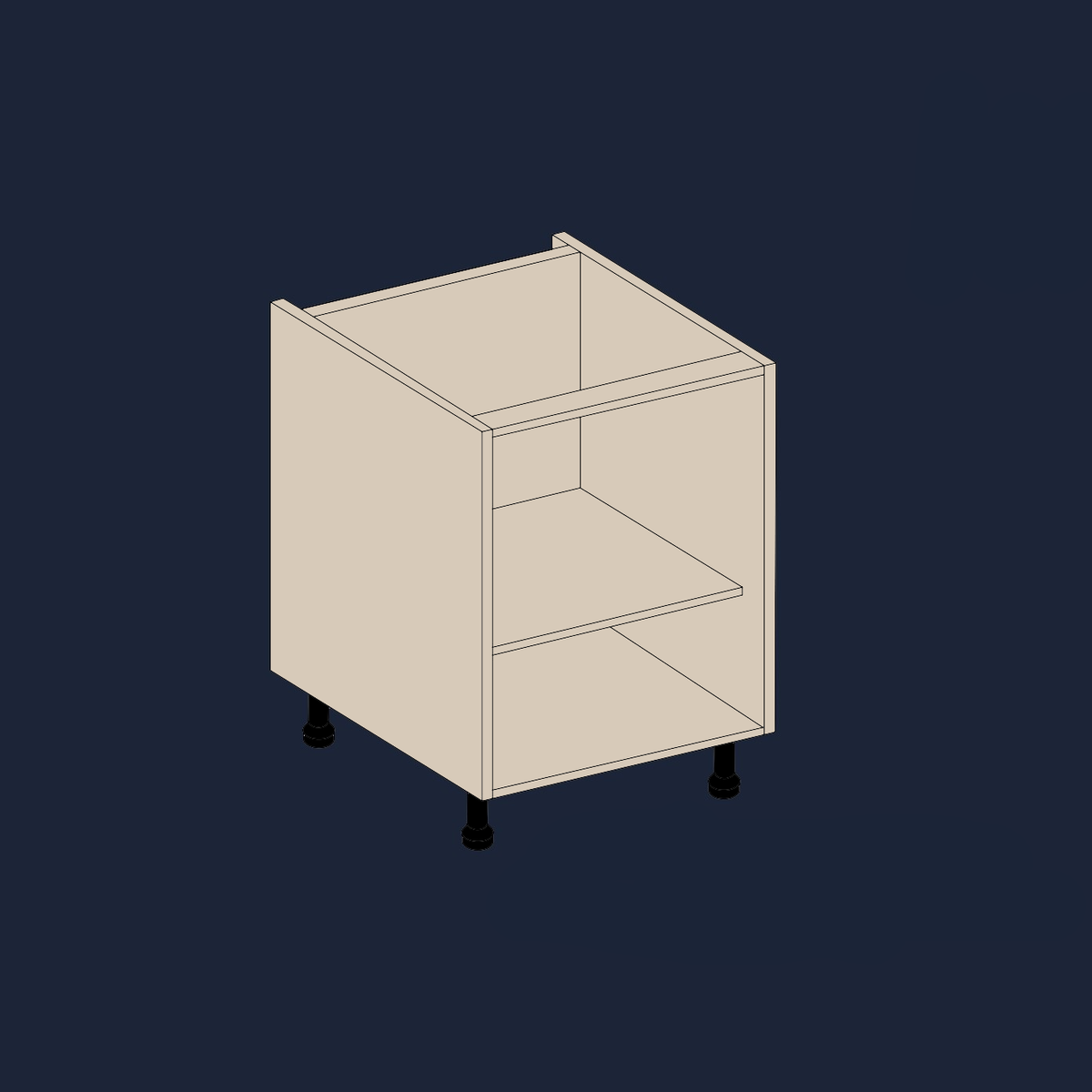 Single Base Kitchen Unit | Customisable Storage Cabinet with Quick ...
